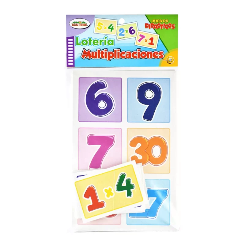 LOTERIA MULTIPLICACIONES ATADO DE 2 PZAS. - Super papelera